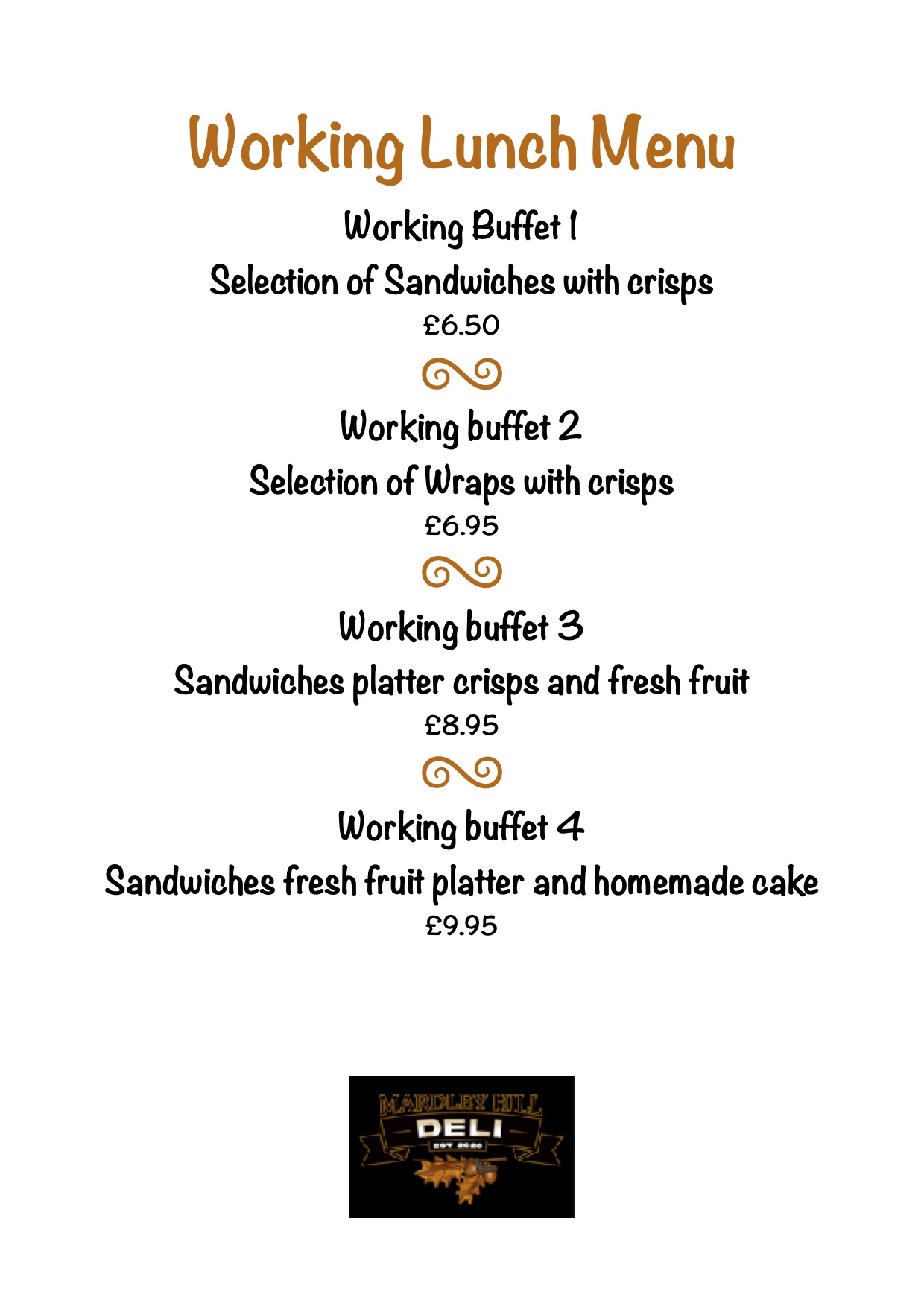 Catering - Mardley Hill Deli